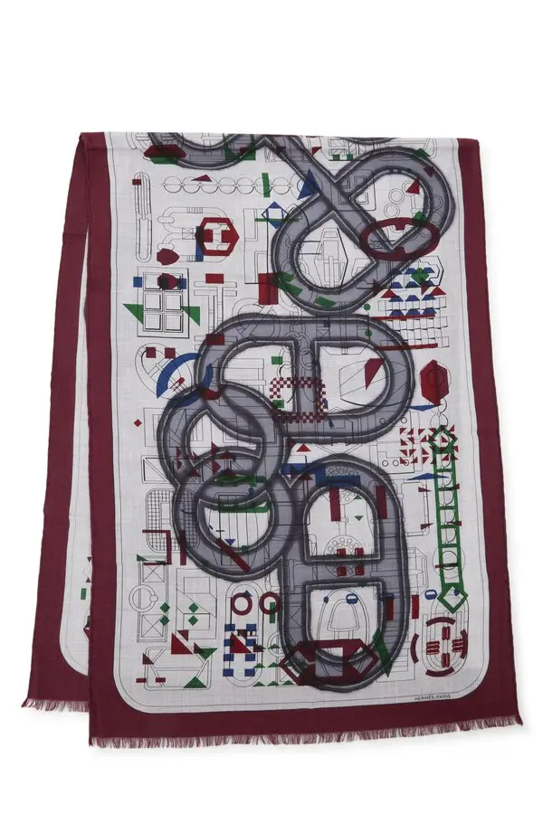 Hermès Multicolor Cashmere Shawl - Multi