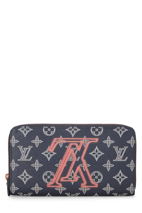 LOUIS VUITTON Monogram Upside Down Zippy Organizer - Navy