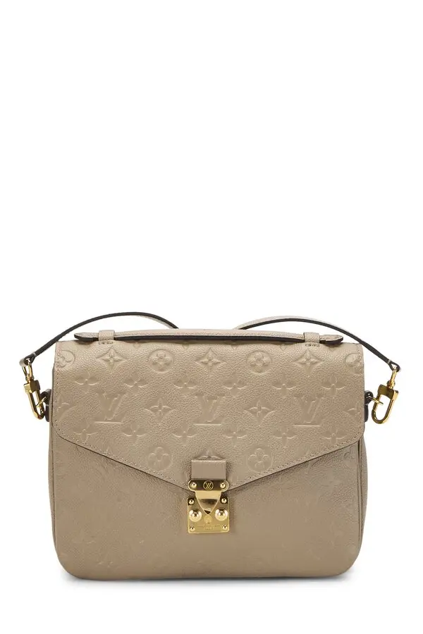 LOUIS VUITTON Monogram Empreinte Pochette Metis - Grey