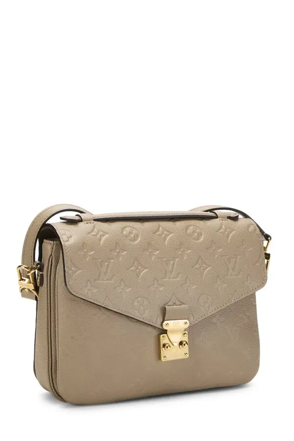 LOUIS VUITTON Monogram Empreinte Pochette Metis - Grey