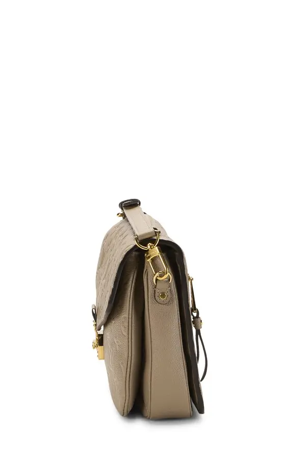 LOUIS VUITTON Monogram Empreinte Pochette Metis - Grey