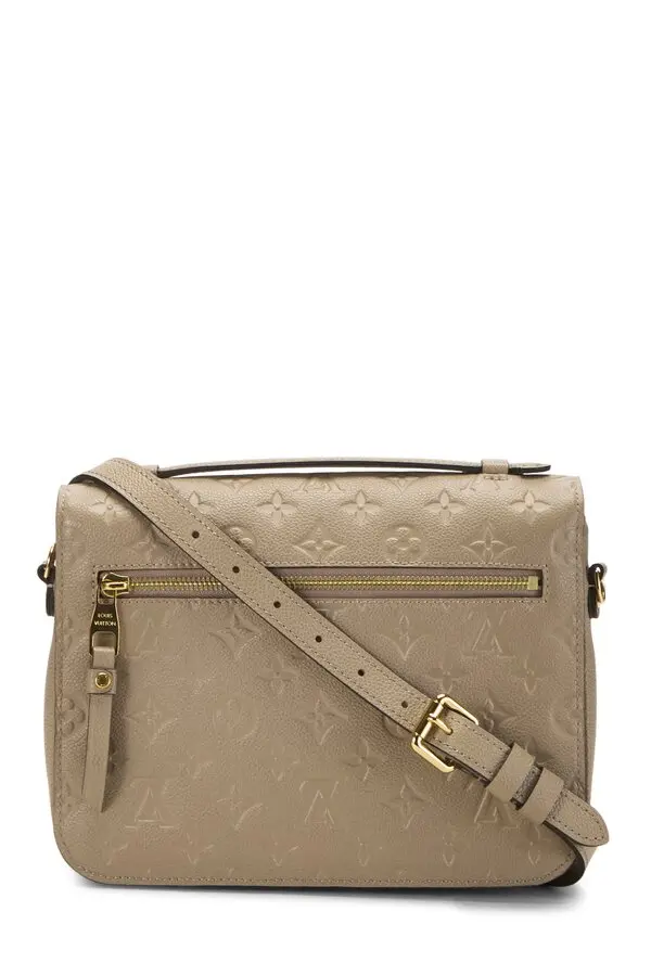 LOUIS VUITTON Monogram Empreinte Pochette Metis - Grey