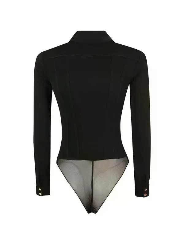 Elisabetta Franchi Logo-plaque Long-sleeve Bodysuit