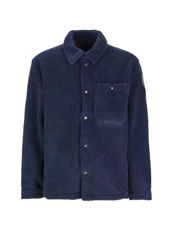 NAPAPIJRI Logo-embroidered Fleece Shirt Jacket
