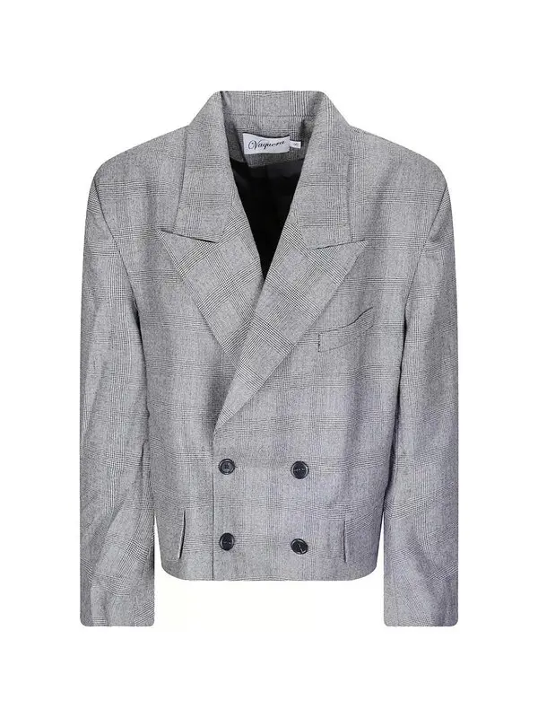 Vaquera Prince Of Wales Check Double-breasted Blazer
