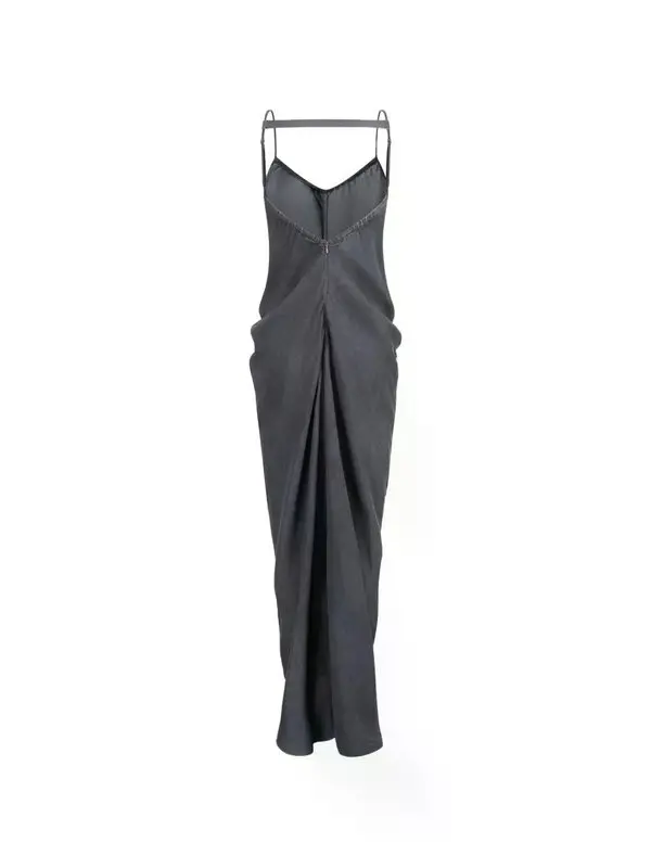 OUDE WAAG Washed Halter-neck Draped Maxi Dress
