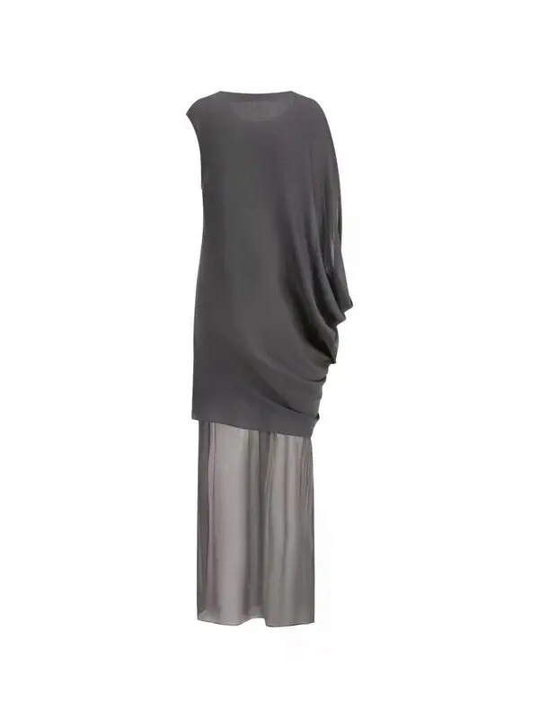 OUDE WAAG Asymmetric Draped Maxi Dress