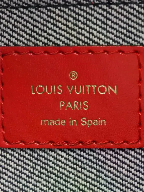 LOUIS VUITTON 2020 Monogram Denim Patchwork Mini Palm Springs Backpack