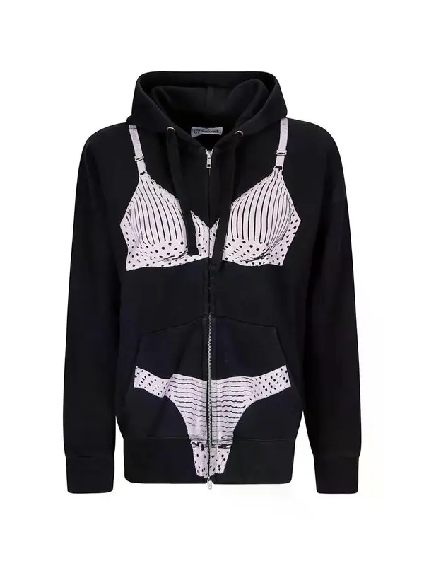 Vaquera Graphic-print Zip-up Hoodie