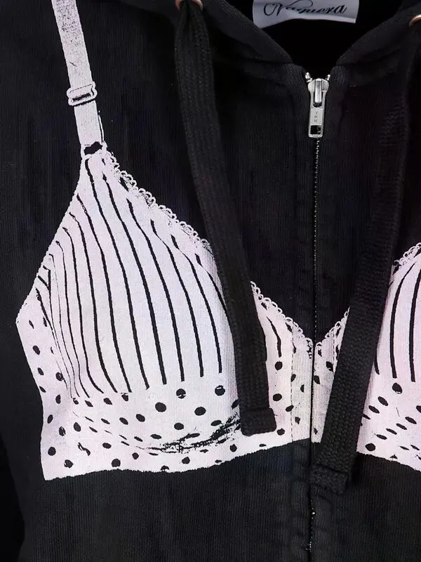 Vaquera Graphic-print Zip-up Hoodie
