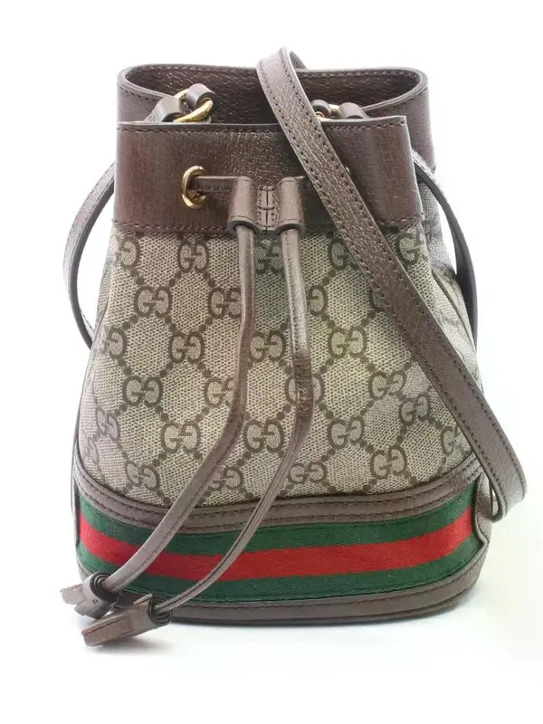 Gucci 2016-2026 Mini Gg Supreme Web Ophidia Bucket Bag