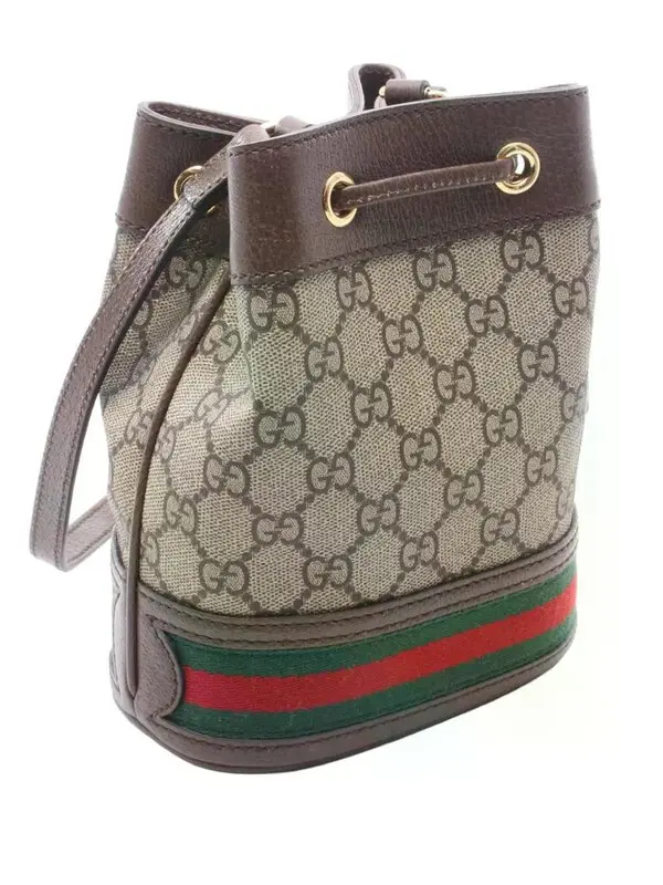 Gucci 2016-2026 Mini Gg Supreme Web Ophidia Bucket Bag