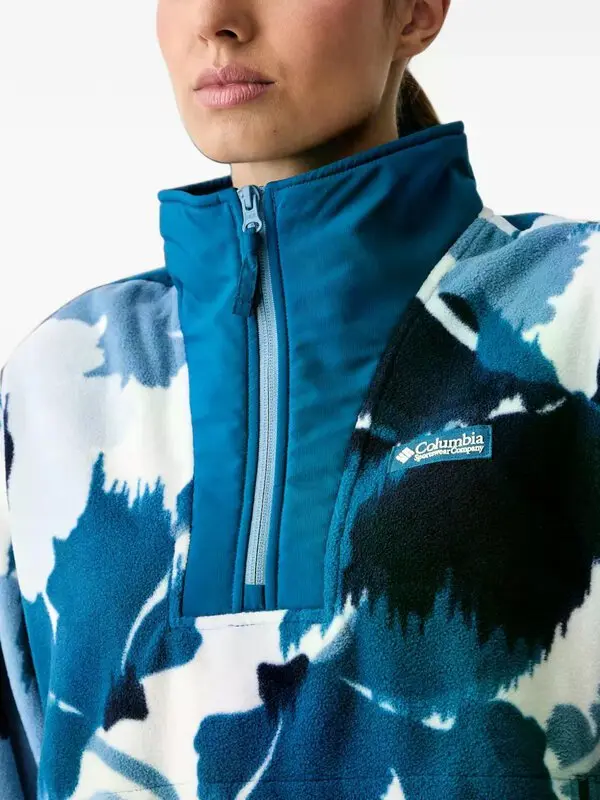 Columbia Sequoia Grove Floral-print Quarter-zip Sweatshirt