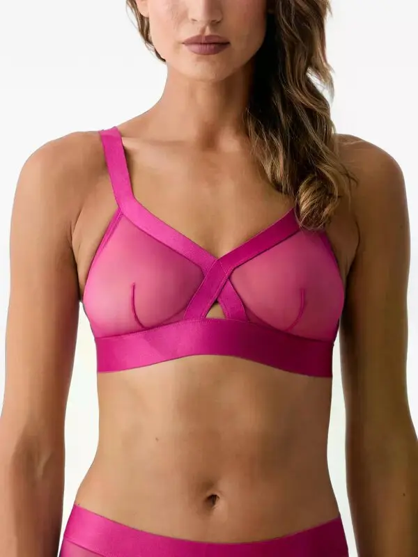 Dkny Mesh-panelled Bra
