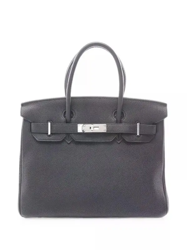 Hermès 2008 30 Birkin Togo Tote Bag - Black