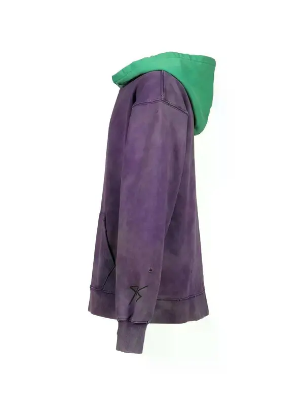 EVANGELI0N 95 0081 Parka Distressed Garment-dyed Hoodie