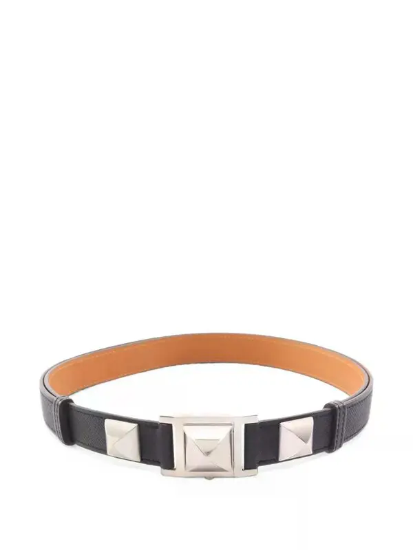 Hermès Medor Pyramid-stud Belt