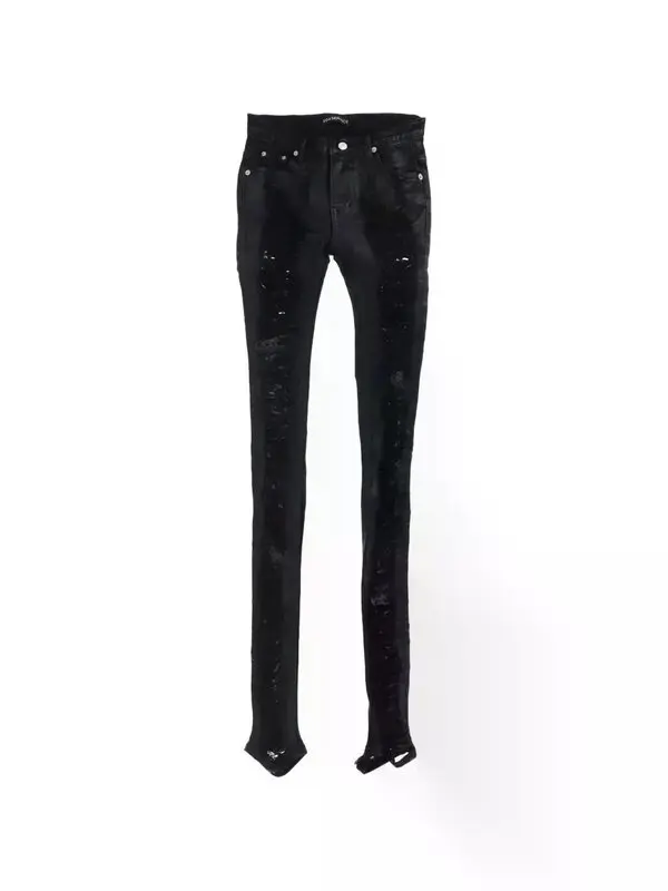 604SERVICE Distressed Skinny Jeans