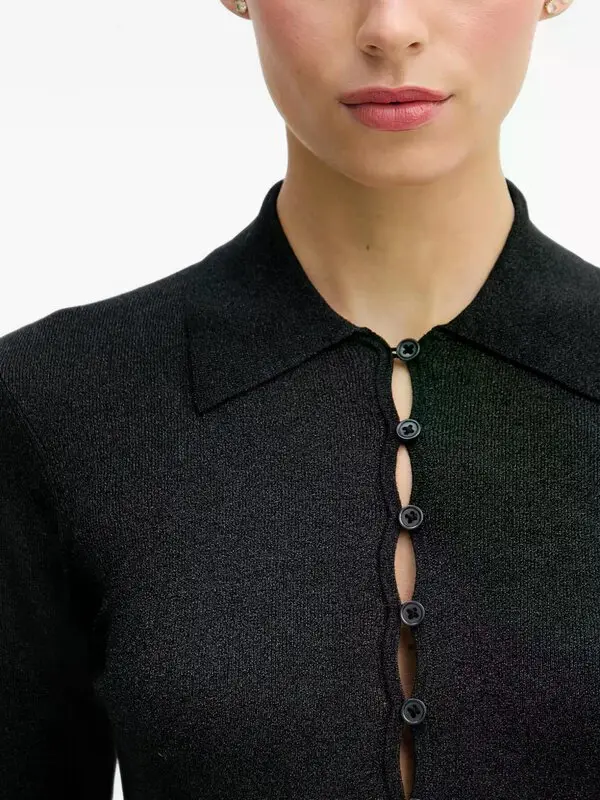 Sisley Button-up Collared Cardigan