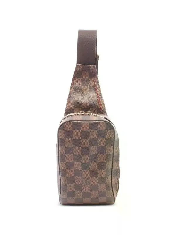 LOUIS VUITTON 2005 Damier Ebene Geronimos Belt Bag - Brown