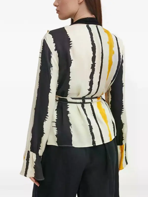 Sisley Ruffled Wrap Blouse