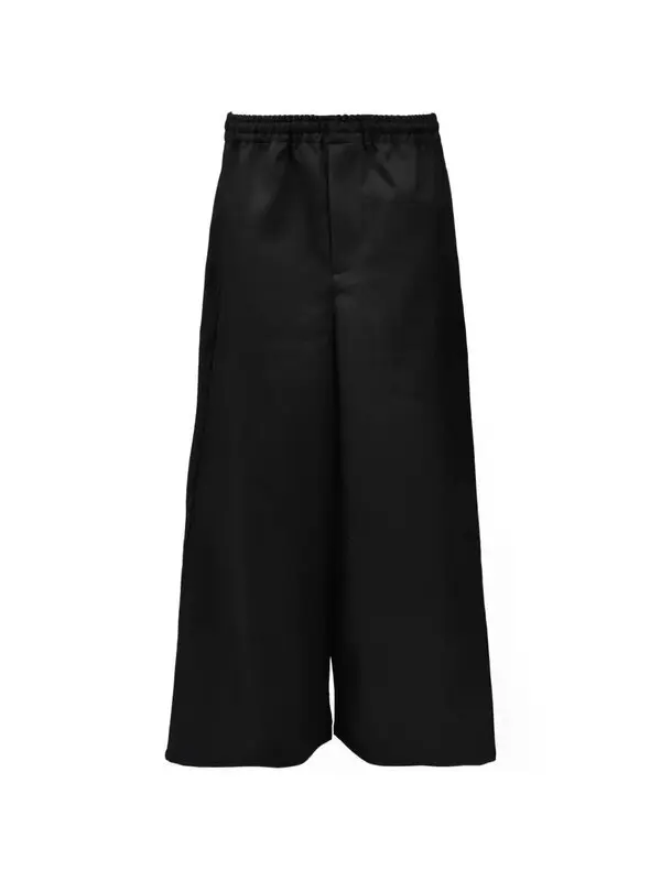 INTODUSK Logo-embroidered Wide-leg Trousers