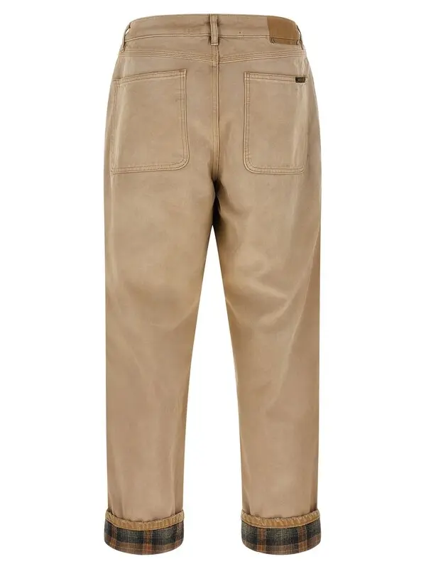 GOLDEN GOOSE Journey Russell Trousers With Check Lapels