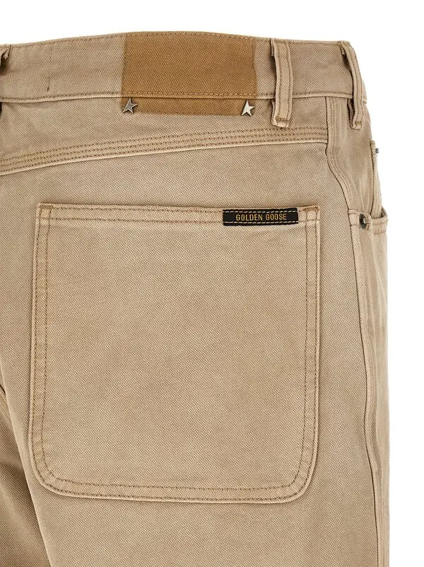 GOLDEN GOOSE Journey Russell Trousers With Check Lapels