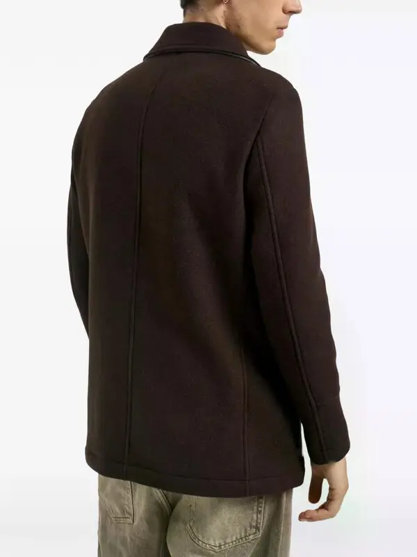 CAMPLIN Double-breasted Long-sleeve Coat