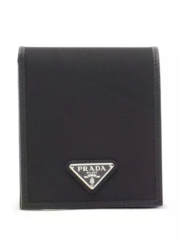Prada 2020s Tessuto Bi-fold Wallet - Black
