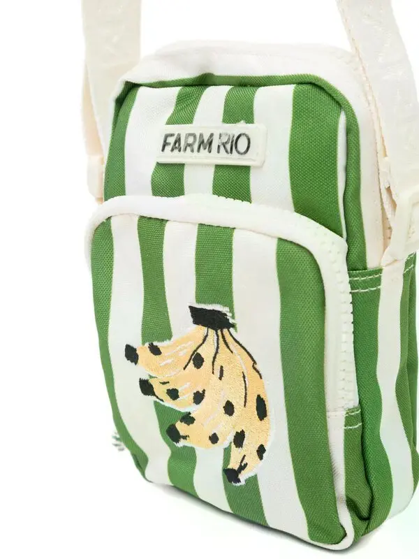 Farm Rio Striped Banna Tropical Mini Bag
