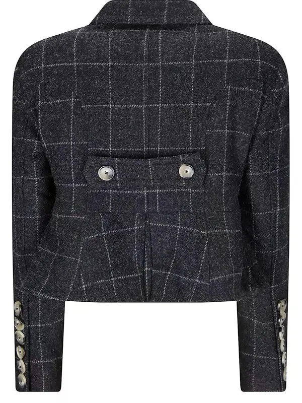 Vaquera Check-pattern Double-breasted Jacket