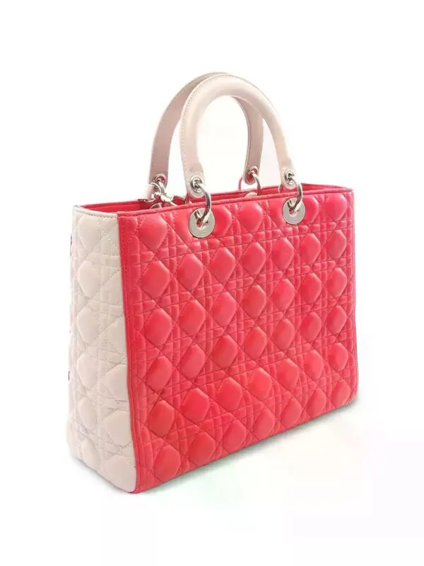 Dior Cannage Tote Bag - Red