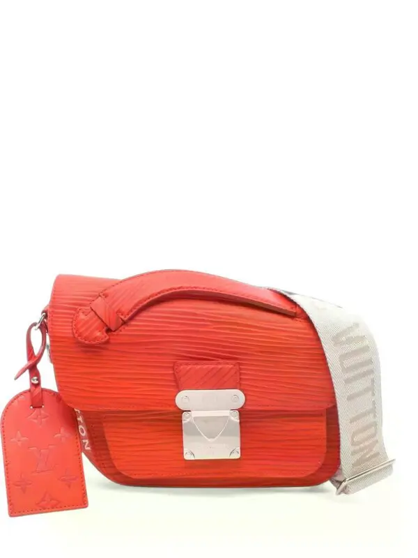 LOUIS VUITTON 2010s Xl Monceau Distorted Epi Shoulder Bag - Red