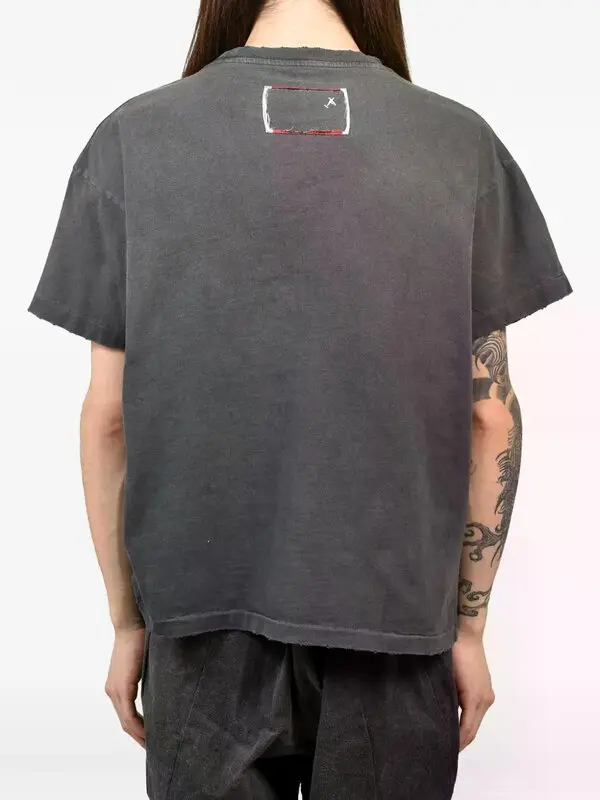 NO BISHOP NO KING 1-800-no Graphic-print Washed T-shirt