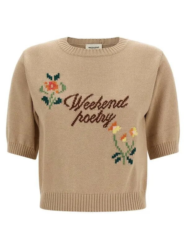 Max Mara Wkdfiacre' Intarsia Sweater