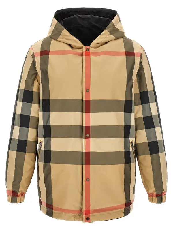 Burberry Elmhurst' Hooded Reversible Jacket