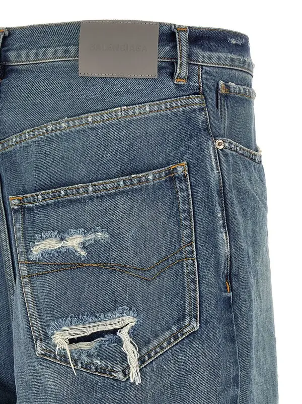 Balenciaga Distressed Baggy Jeans