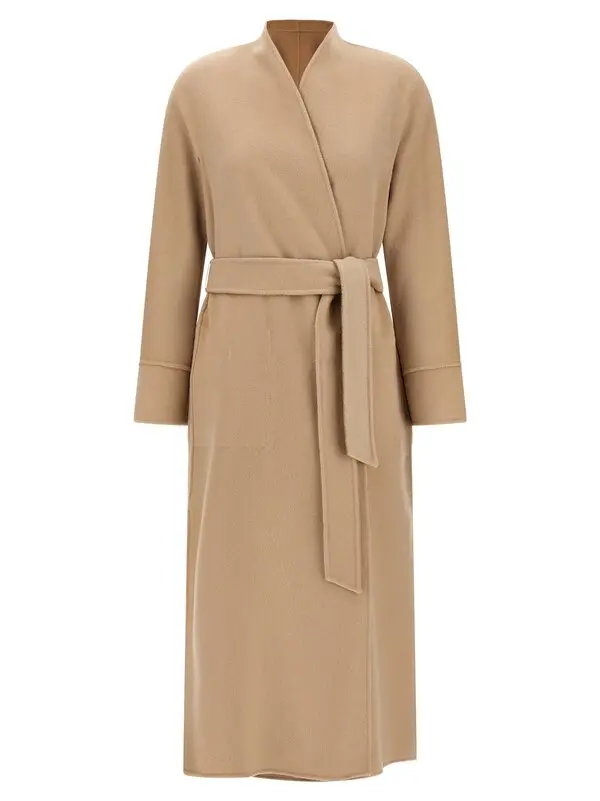 Max Mara Nodo' Reversible Coat - Cream