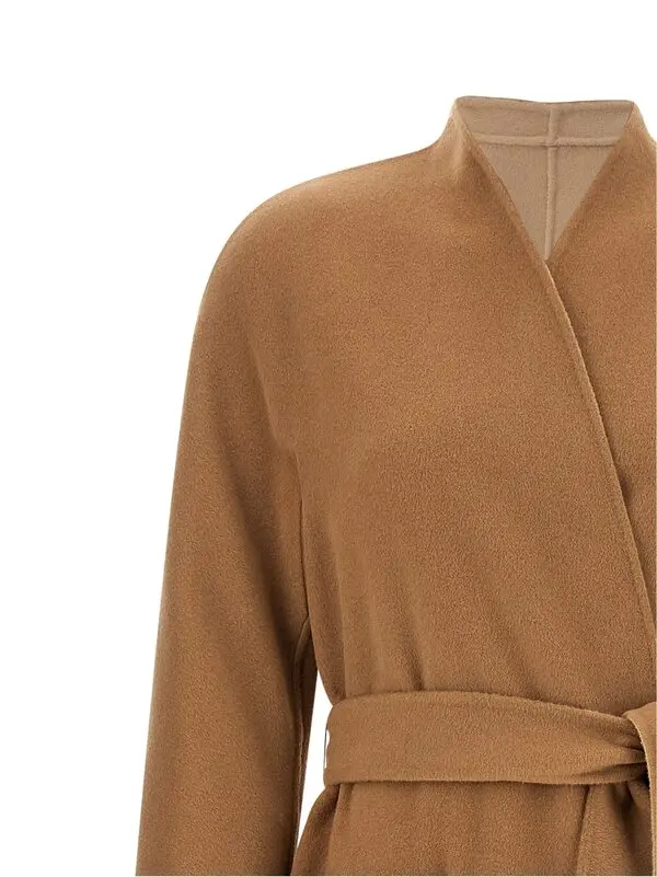 Max Mara Nodo' Reversible Coat - Cream