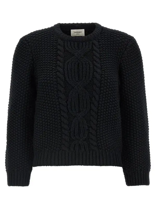 Saint Laurent Wool Sweater With Processing