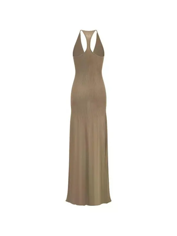 OUDE WAAG Ripple Ribbed-knit Maxi Dress