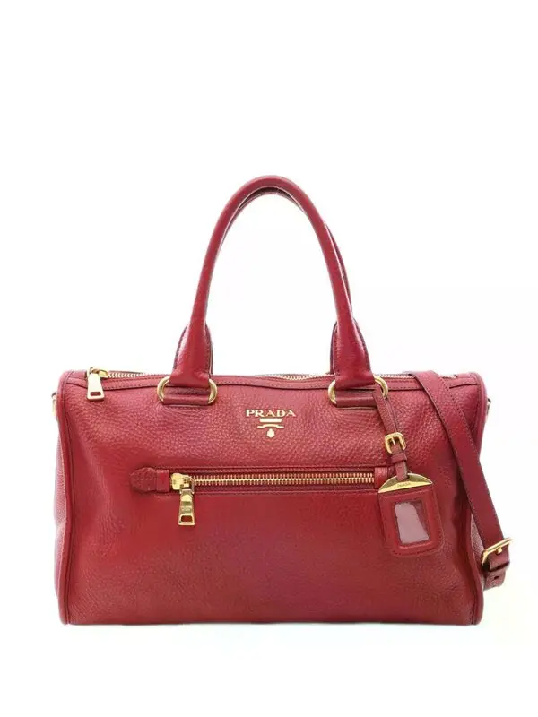 Prada 2010s Pebbled Leather Tote Bag