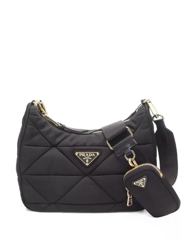 Prada Quilted Shoulder Bag - Black