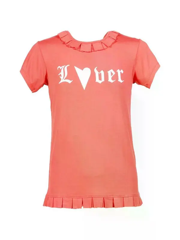 VAIN Ruffle-trimmed Graphic-print T-shirt