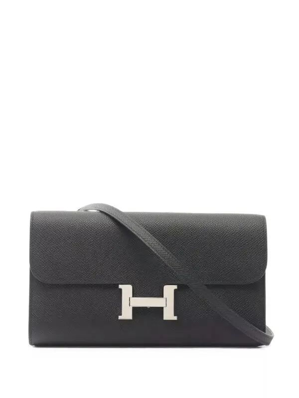Hermès Constance Leather Shoulder Bag - Black