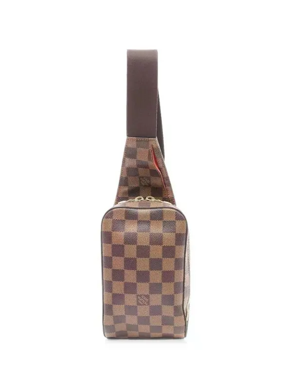 LOUIS VUITTON 2003 Geronimos Damier Ebene Belt Bag - Brown