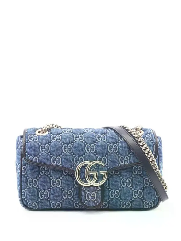 Gucci 2010s Small Gg Marmont Quilted Shoulder Bag