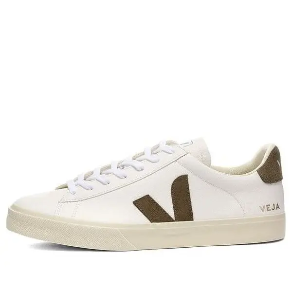 VEJA Campo Chromefree Lace-up Sneakers - White/khaki