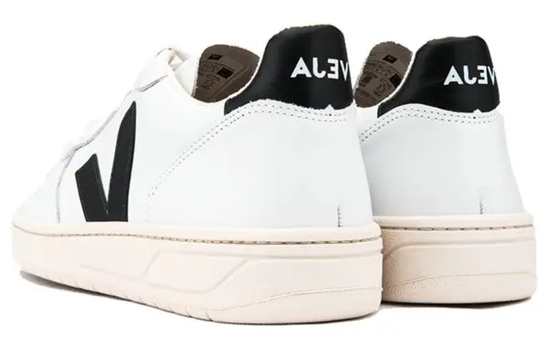 VEJA V- Lace-up 'extra White Black - White/black